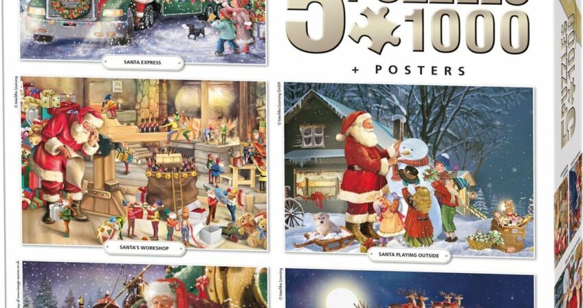 5-in-1 Kerstpuzzel | King | KerstPuzzel 1000 stukjes