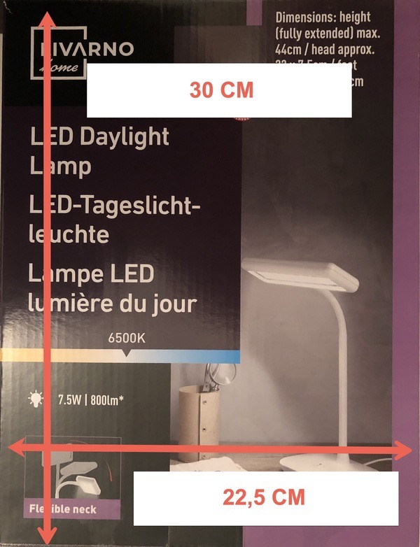 Lidl Puzzellamp 'LIVARNO home LED-daglichtlamp'